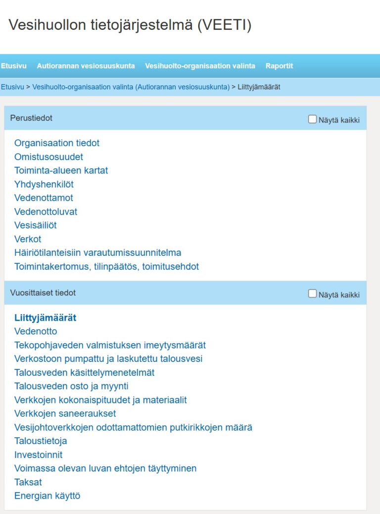 VEETI – Suomen Vesihuolto-osuuskunnat ry